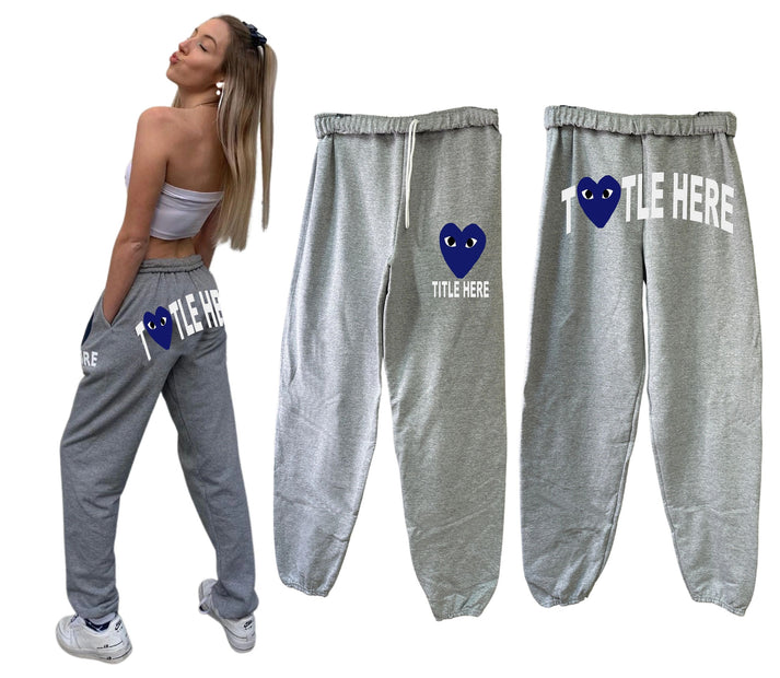The "CDG" Custom Front and Back Sweatpants – TotallyHype